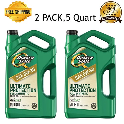 Quaker State Ultimate Protection Full Synthetic 5W-30 Motor Oil, 5 ...