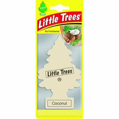 LITTLE TREES Car Air Freshener Hanging Paper Tree for Home Car Coconut ...