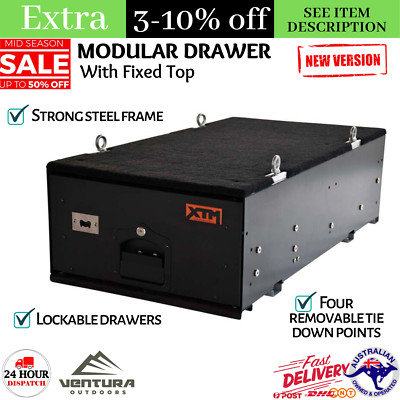 XTM Modular Drawer With Fixed Top Caravan Vehicle Storage Lockable ...