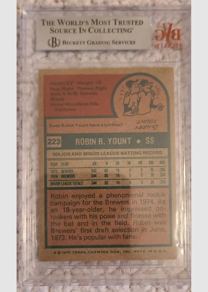 robin yount 1975 topps rookie card | eBay