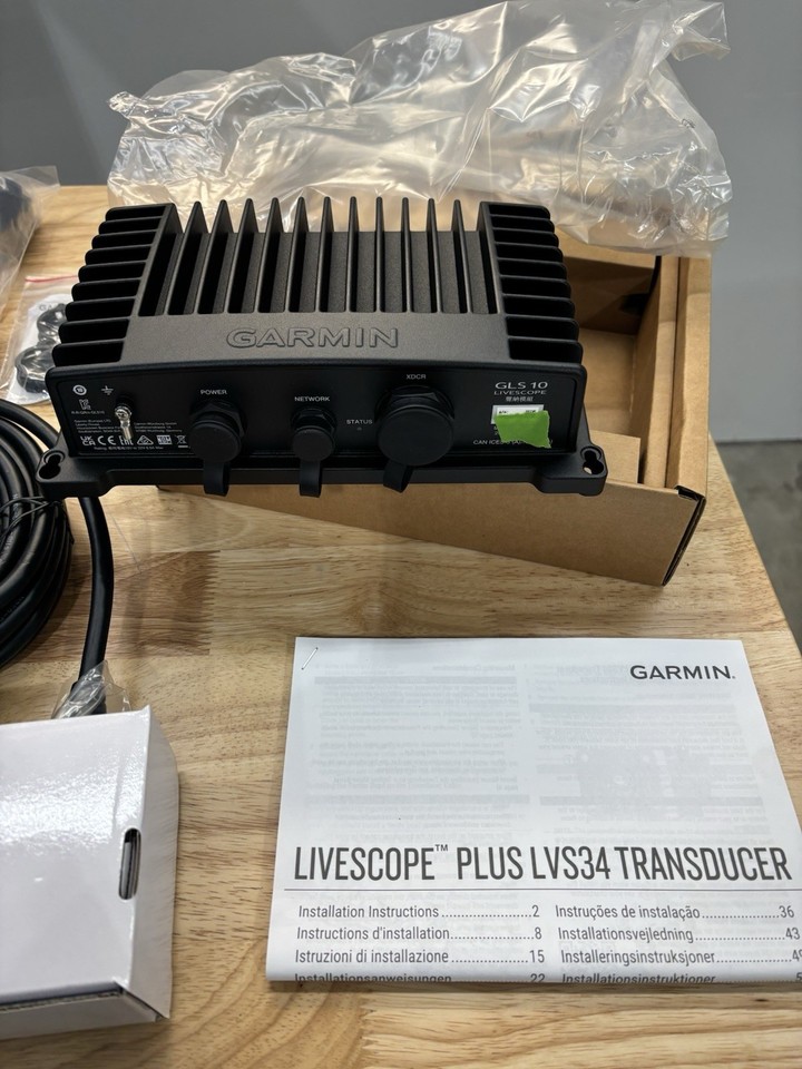 Garmin Livescope Plus LVS34 Transducer and GLS 10 Bundle 010-02706-00 ...