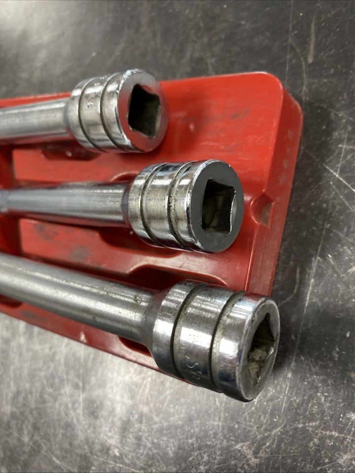 Snap On USA 5 Piece 1/2” Drive Chrome Socket Extension Set SX2 SX3 SX5 ...