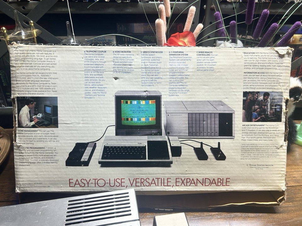 Vintage Texas Instruments TI-99/4A Home Computer & Games Box Tested | eBay