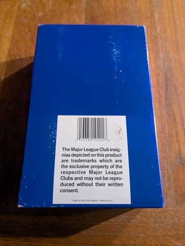 1989 Upper Deck Baseball Unopened Low Series Box 36 packs | eBay