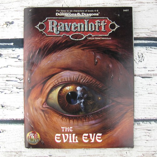 Ravenloft The Evil Eye 9497 w/ Map Adventure Module Dungeons & Dragons ...