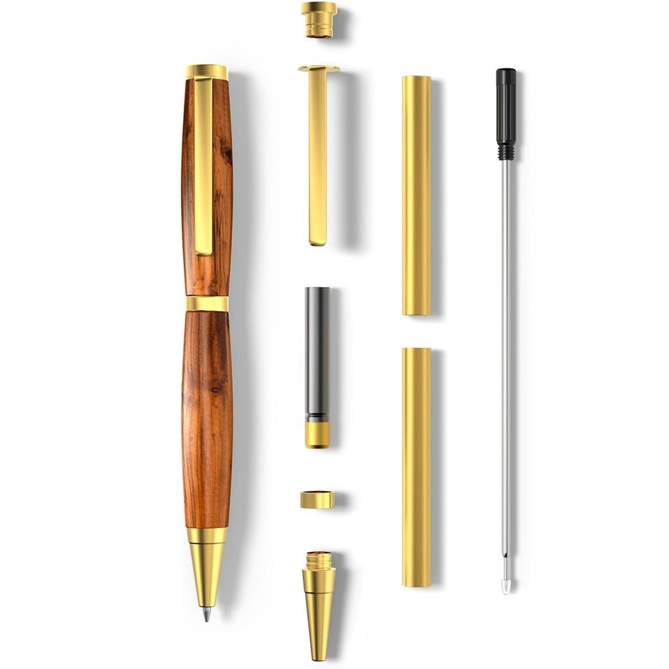 Pen Kits for Woodturning 10 Pack Premium Slimline Pen Turning Supplies ...