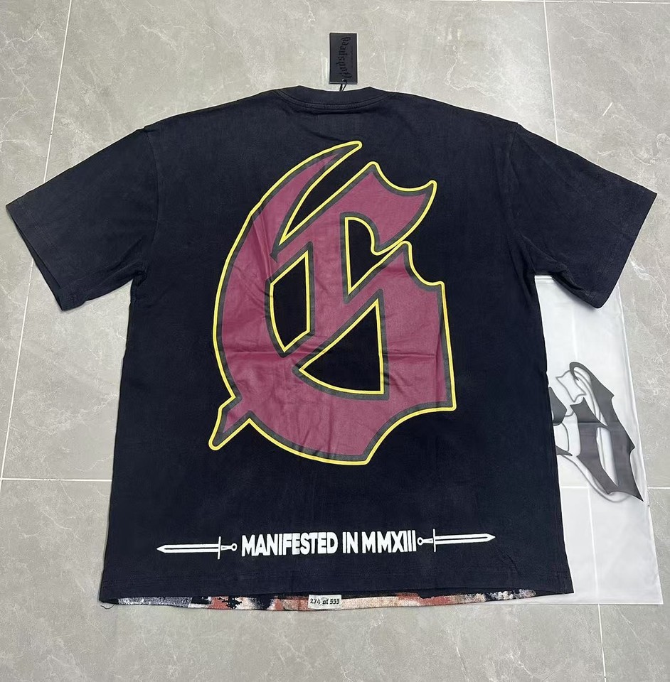 NEW Godspeed Hip hop skeleton baseball player pattern Tee Washed Mens T ...