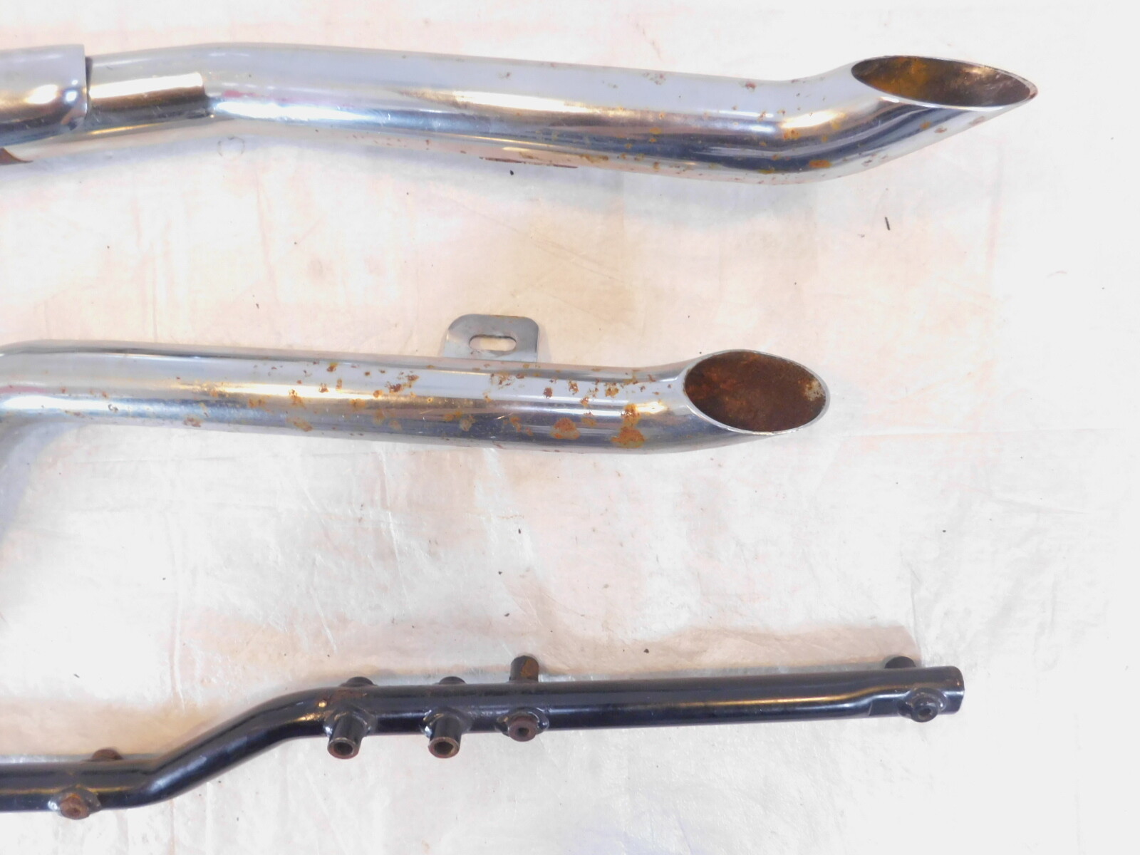 01 2001 Indian Gilroy Scout Chrome Front & Rear Exhaust Header Pipe ...