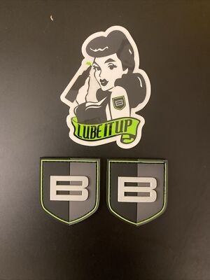 2 BREAKTHROUGH CLEAN "B” LOGO PATCH HOOK/LOOP And 1 Sticker | eBay