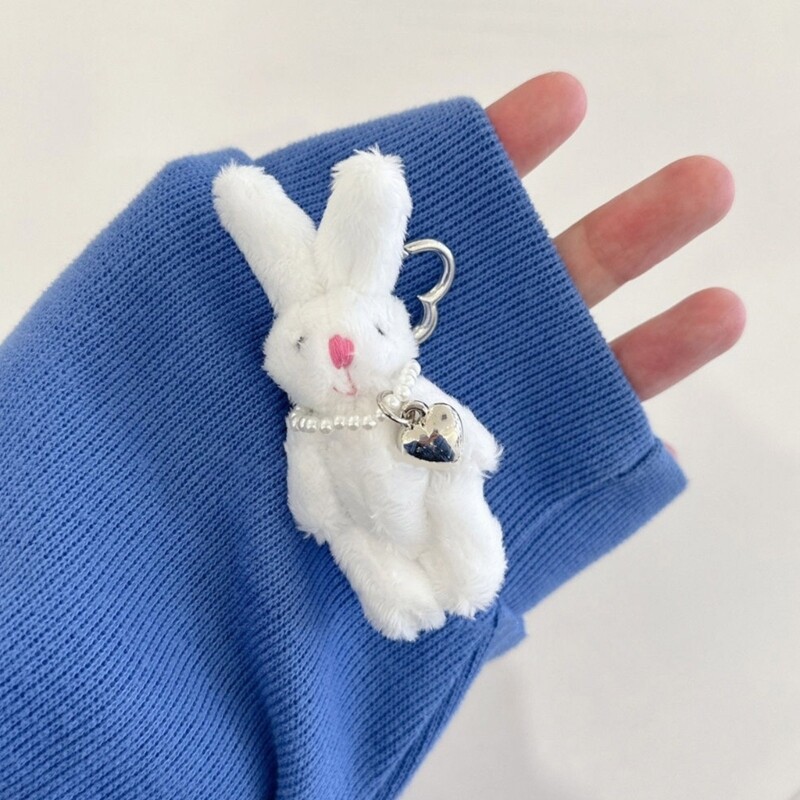 Plush-Keychain Cute Rabbit Stuffed Toy Keyring Backpack Phone Chain | eBay