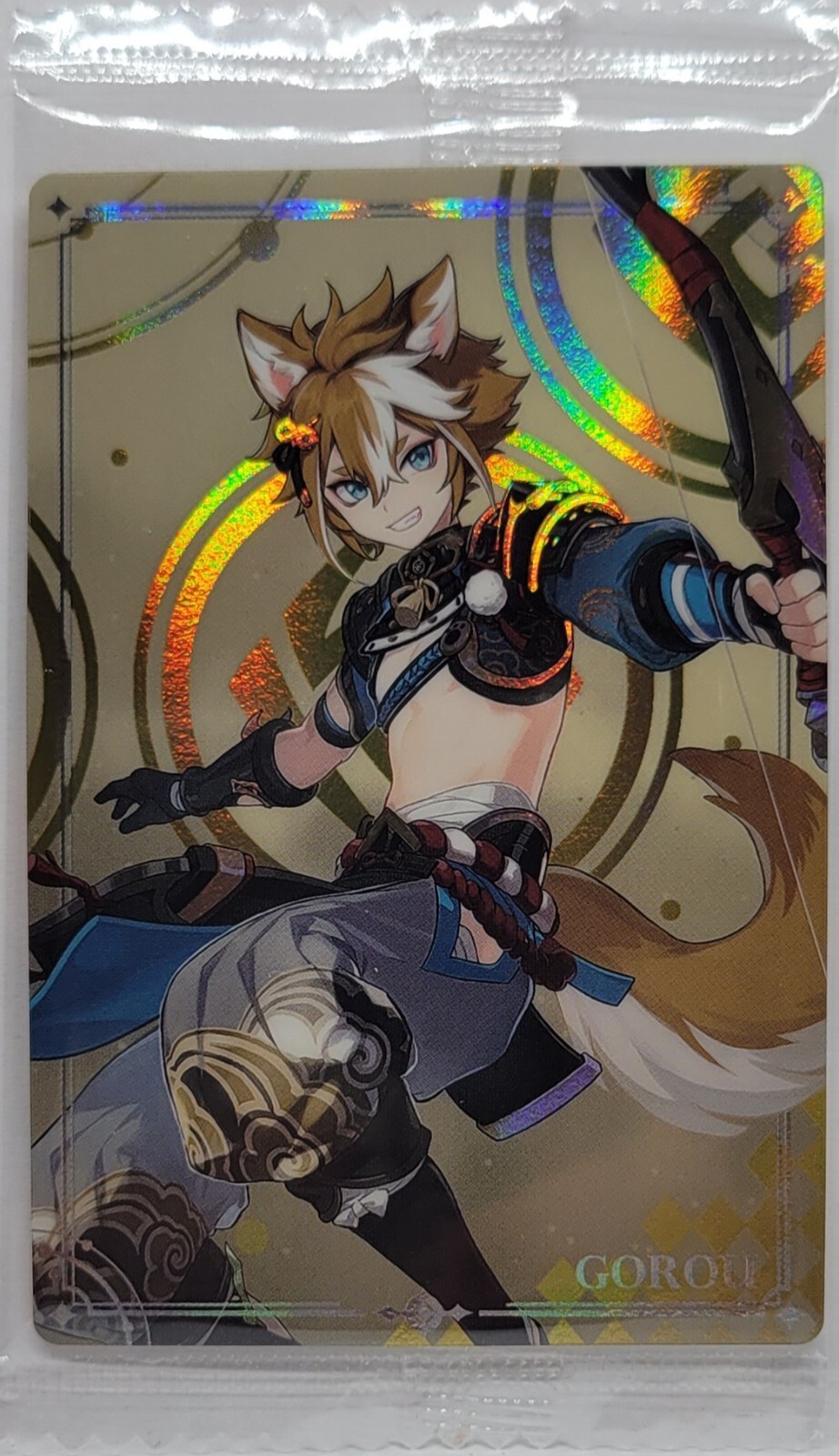 Genshin Impact Gorou Wafer Foil Bandai Japan Collectible Card | eBay