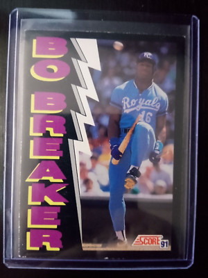 1991 Score BO BREAKER ICONIC CARD! Bo Jackson #773 💎90's Vintage | eBay