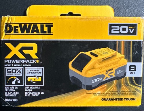 DeWalt 20V MAX* XR DCB2108 POWERPACK™ 8 AH BATTERY New In Box | eBay