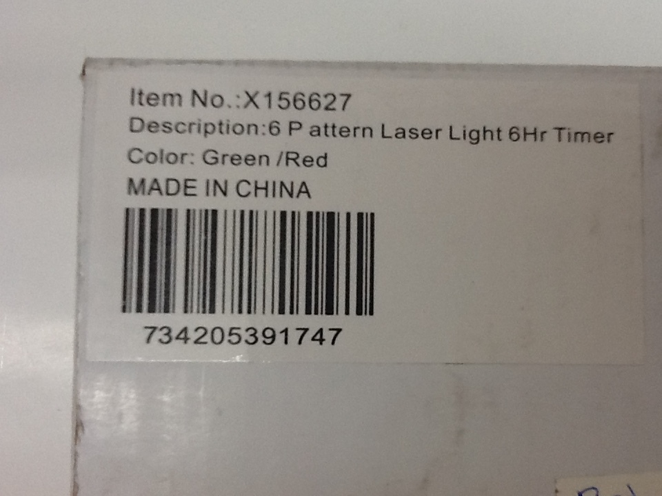 6 Pattern, 12V Adapter Laser Red/Green LED Lights with 6 Hour Timer | eBay