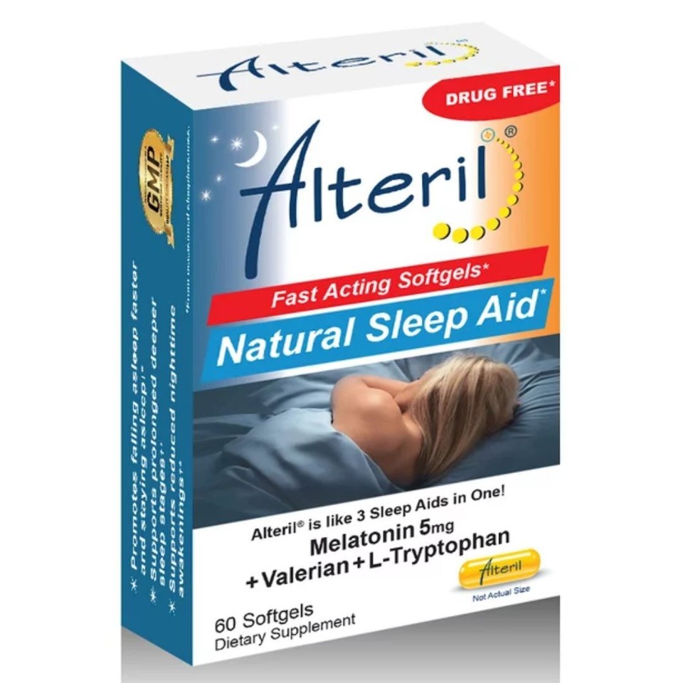 Alteril Natural Sleeping Aid Softgels, 60 ct (Free Shipping) | eBay