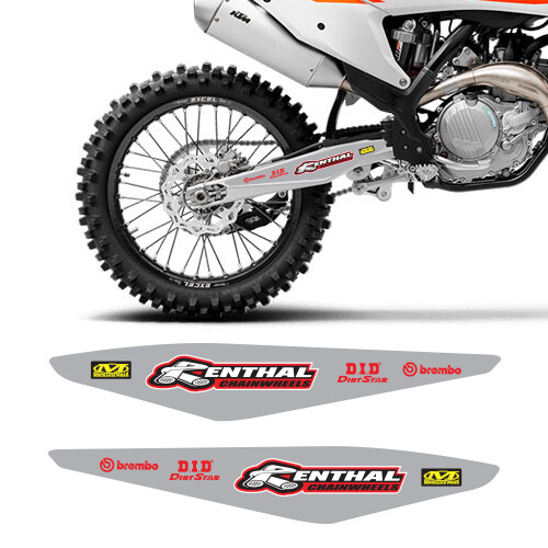 KTM SX SX-F SXF 125 250 350 450 SWINGARM DECAL GRAPHICS DID RENTHAL ...