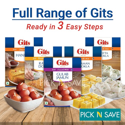 Gits Instant Mix Instant Indian Food Pakora Vada Idli Rabdi Jalebi ...