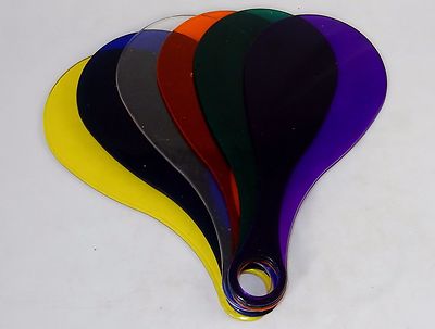 Box Lot 12 Plastic Paddles, Transparent, Ping Pong, Paddleball, Auction ...