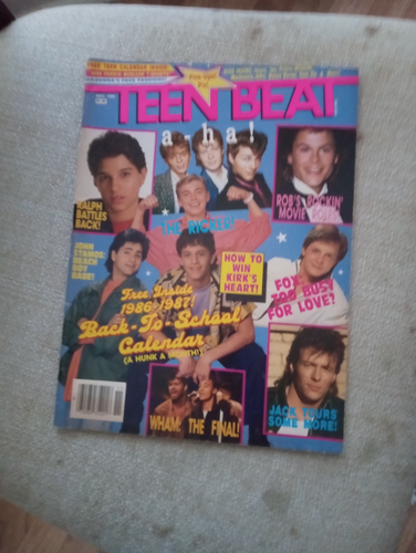 Teen Beat Magazine Nov 1986 Jack Wagner John Stamos Ralph Macchio A-ha ...