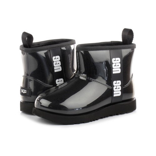 NEW UGG Classic Clear Mini II Boots Black Big Kid Size 6Y – 1112386K | eBay