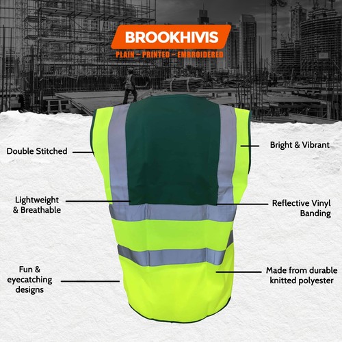 FIRST RESPONDER GREEN YELLOW HI VIS MEDICAL VESTS WAISTCOAT FIRST AID ...