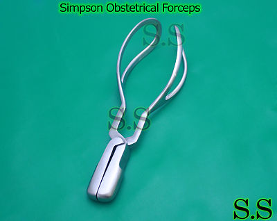 Simpson Obstetrical Forceps 9.5" Surgical Gynecology Instruments | eBay ...