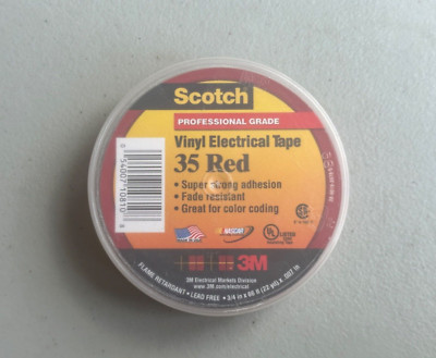Scotch 35 Red ELECTRICAL TAPE Professional 3/4" W x 66 ft L | eBay
