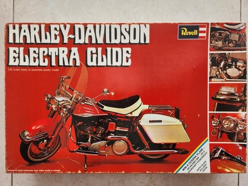 1/8 Revell Harley Davidson Electra Glide motorcycle plastic model kit ...