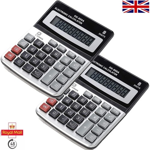 8 DIGITS DISPLAY DESKTOP CALCULATOR, JUMBO LARGE BUTTONS-BUSINESS ...