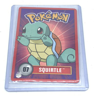Squirtle 07 1998 Official Nintendo Pokemon Promo Card VINTAGE RARE | eBay