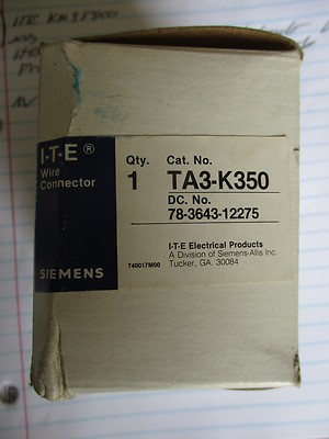 ITE TA3-K350 (1) 3 BARREL 350 MCM BREAKER LUG- NEW | eBay