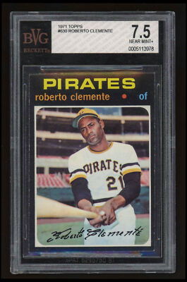 1971 Topps Roberto Clemente BVG 7.5 NM+ #630 Baseball Card | eBay