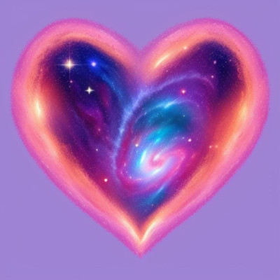 Galaxy Heart Sticker Decal | eBay