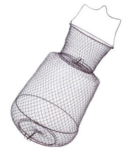 Metal Wire Keeper Net Live Bait Basket Cage Collapsible Fish Fishing ...
