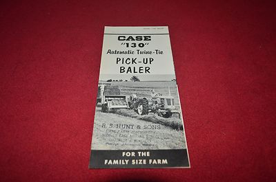 Case Tractor 130 Pick Up Baler Dealer's Brochure DCPA6 | eBay