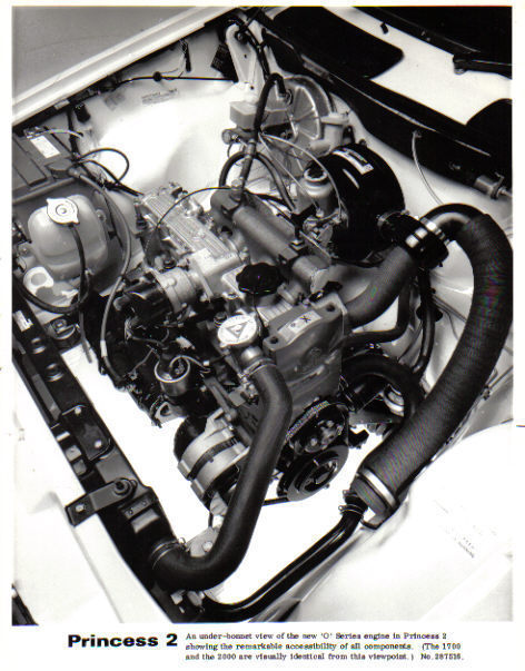 Austin Princess 2 1700 2000 O Series Engine original b&w Press Photo No ...