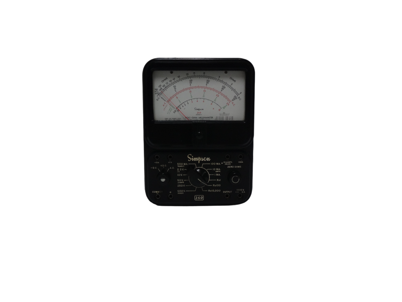 Simpson 260 Series 6XLPM Vom Volt-ohm Multimeter Electrical Tester for ...