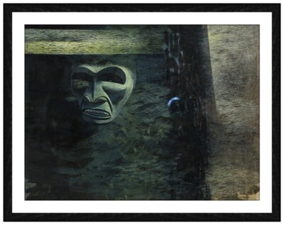 CARL HALL Original Gouache Painting Modern Signed Framed oil Surreal ...