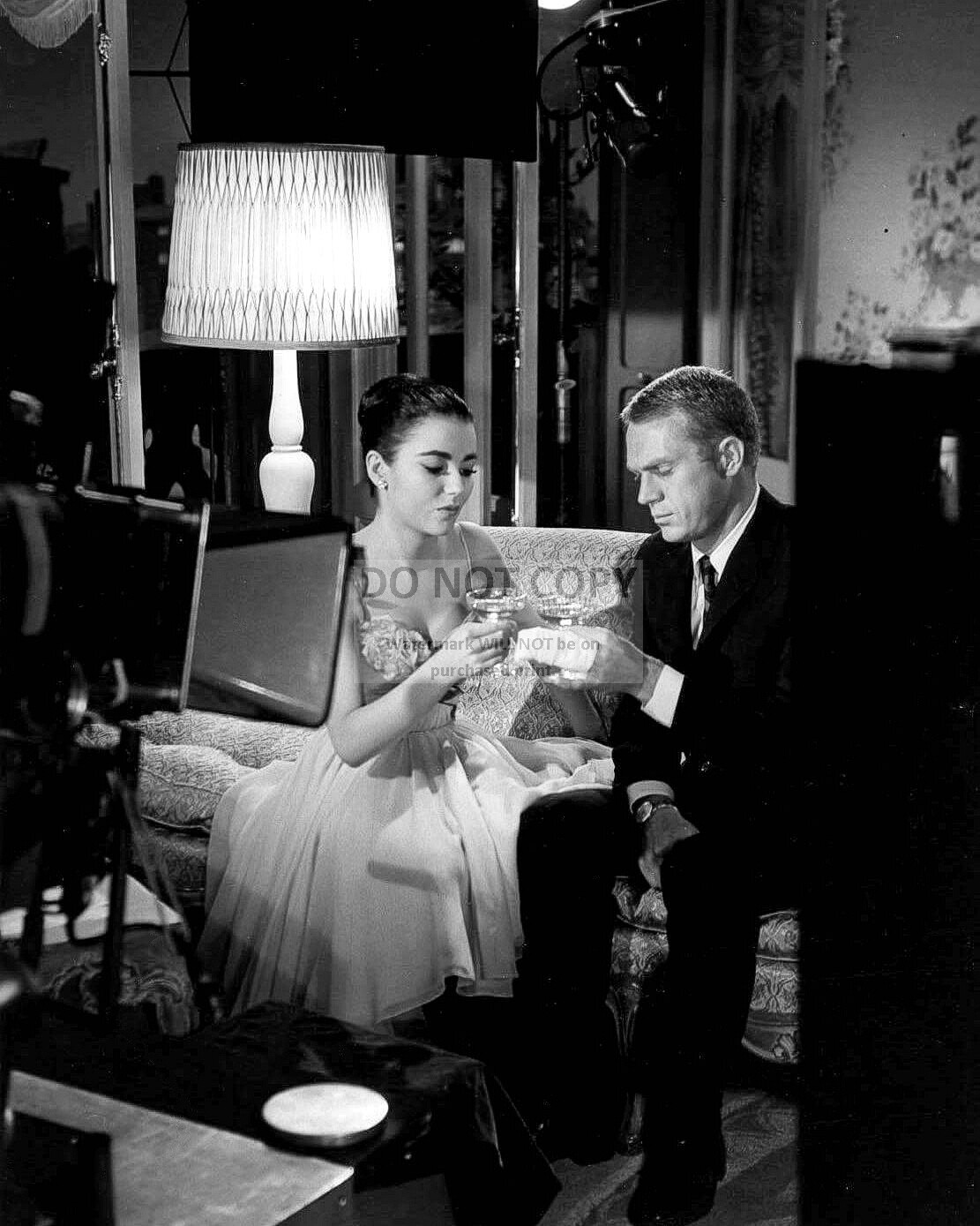 STEVE McQUEEN & BRIGID BAZLEN ON SET "THE HONEYMOON MACHINE" 8X10 PHOTO ...