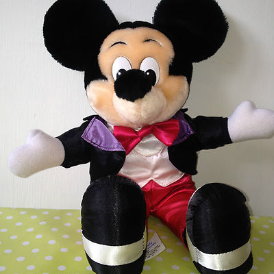 Vintage RARE Collectable Orchestra Conductor Mickey Mouse Soft Toy ...
