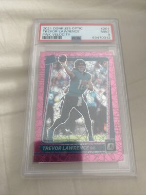 2021 Donruss Optic Trevor Lawrence Pink Velocity PSA 9 #201 /79 | eBay