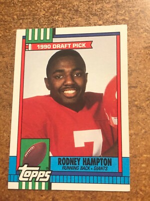 1990 Topps Football # 48 1990 Draft Pick Rodney Hampton RC | eBay
