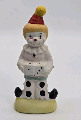 Clown with Dice Figurine Ceramic 6" Signed GOT China | eBay