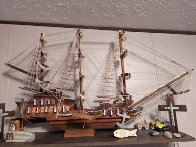 Large Handcrafted Collector Ship Display | eBay