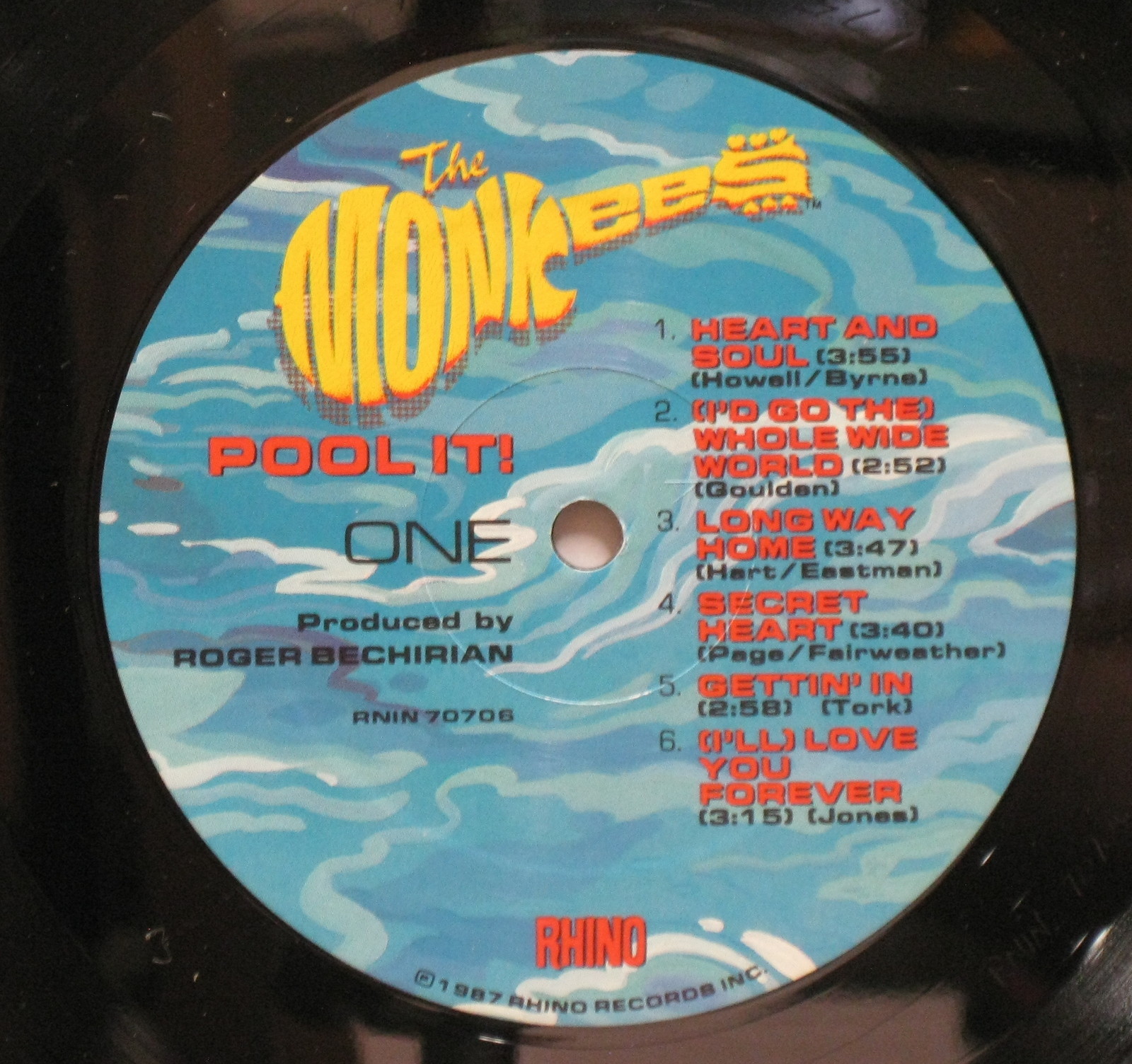 The MONKEES Pool It! 1987 US ORG LP Minty! DOLENZ Davy Jones TORK Rhino ...