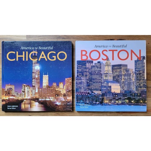 Chicago Boston America The Beautiful Lot of 2 Hardcover Books ...
