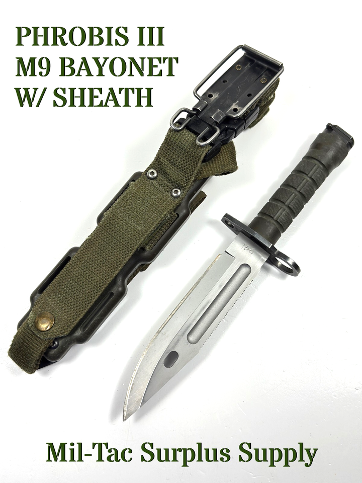 USGI PHROBIS III M9 BAYONET W/ SHEATH | eBay