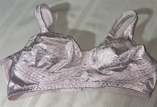 Playtex No Wire Women Bra 44C Satin Soft Cup Pink Ultimate Lift Wide ...