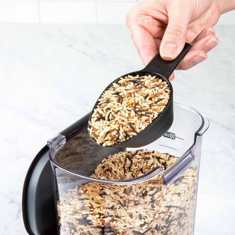 ProKeeper 2.5 Quart Grain Keeper Multipurpose Airtight Stackable Food ...