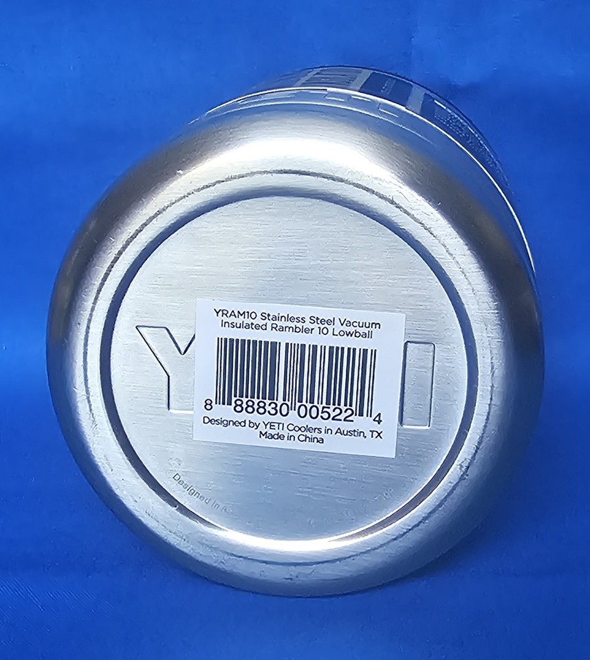 NEW Yeti Rambler 10 oz Lowball Stainless Steel Vacuum Insulated Tumbler ...